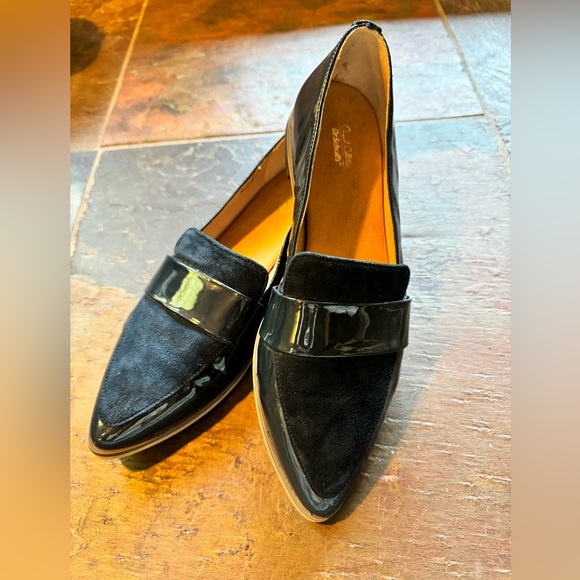 Dr. Scholl's | Shoes | Dr Scholls Blue Suede Flata | Poshmark